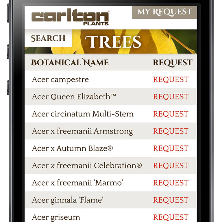 Nursery E-commerce Mobile Website for Carlton Plants / Moto Interactive ...