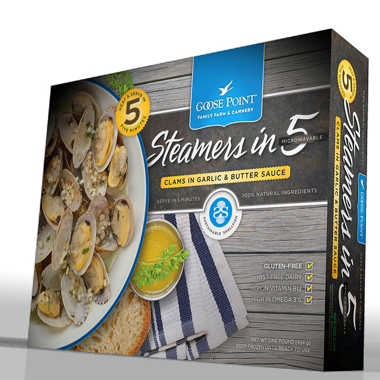 Seafood Package Design for Goose Point / Moto Interactive + Branding