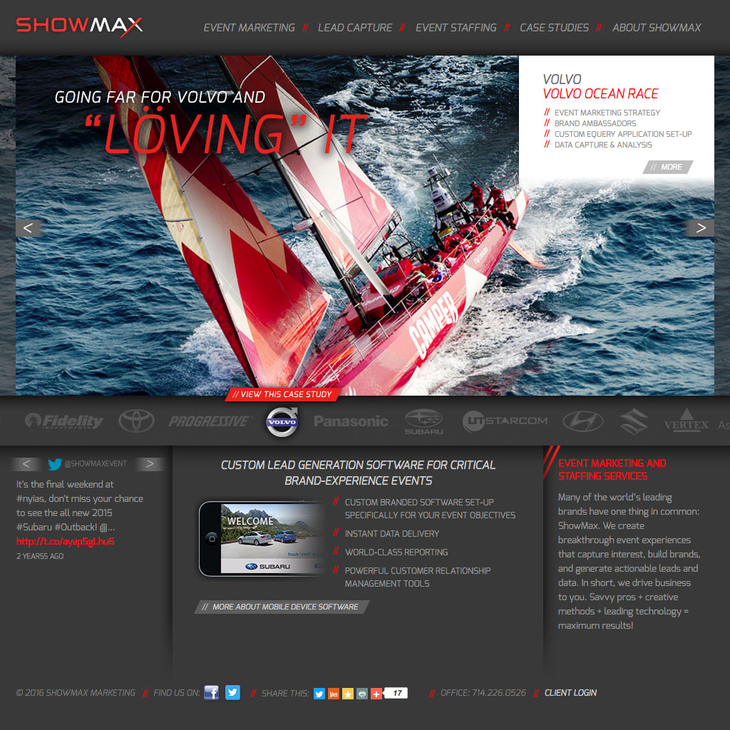Automotive Website Design for Showmax / Moto Interactive + Branding