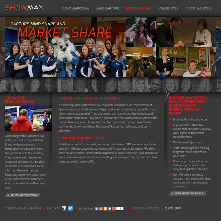 Automotive Website Design for Showmax / Moto Interactive + Branding