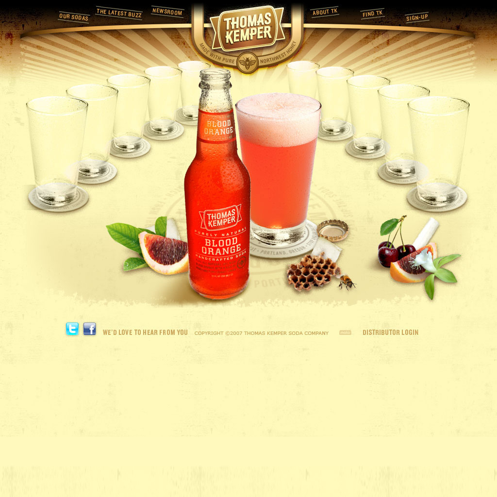 Soda Company Website Design for Thomas Kemper Soda / Moto Interactive ...